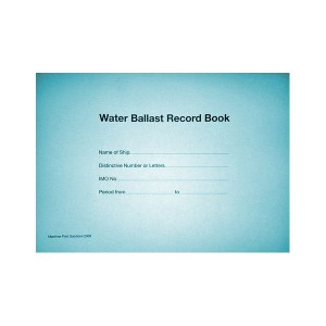 Water Ballast Record Book - Maritime Printing - Ship Log Books and Ship ...